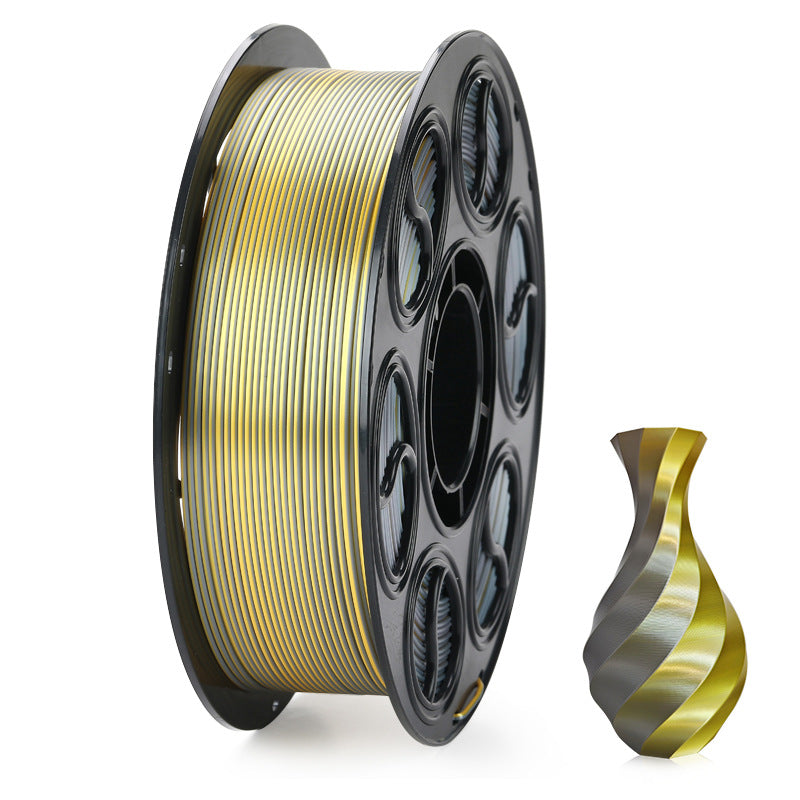 PLA Silk - Dual Color Series B-Semi-worked PLA filaments for use in 3D ...