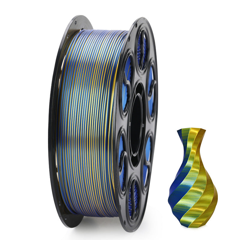 PLA Silk - Dual Color Series B-Semi-worked PLA filaments for use in 3D ...