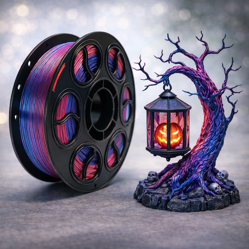 PLA Silk - Dual Color Series B-Semi-worked PLA filaments for use in 3D ...
